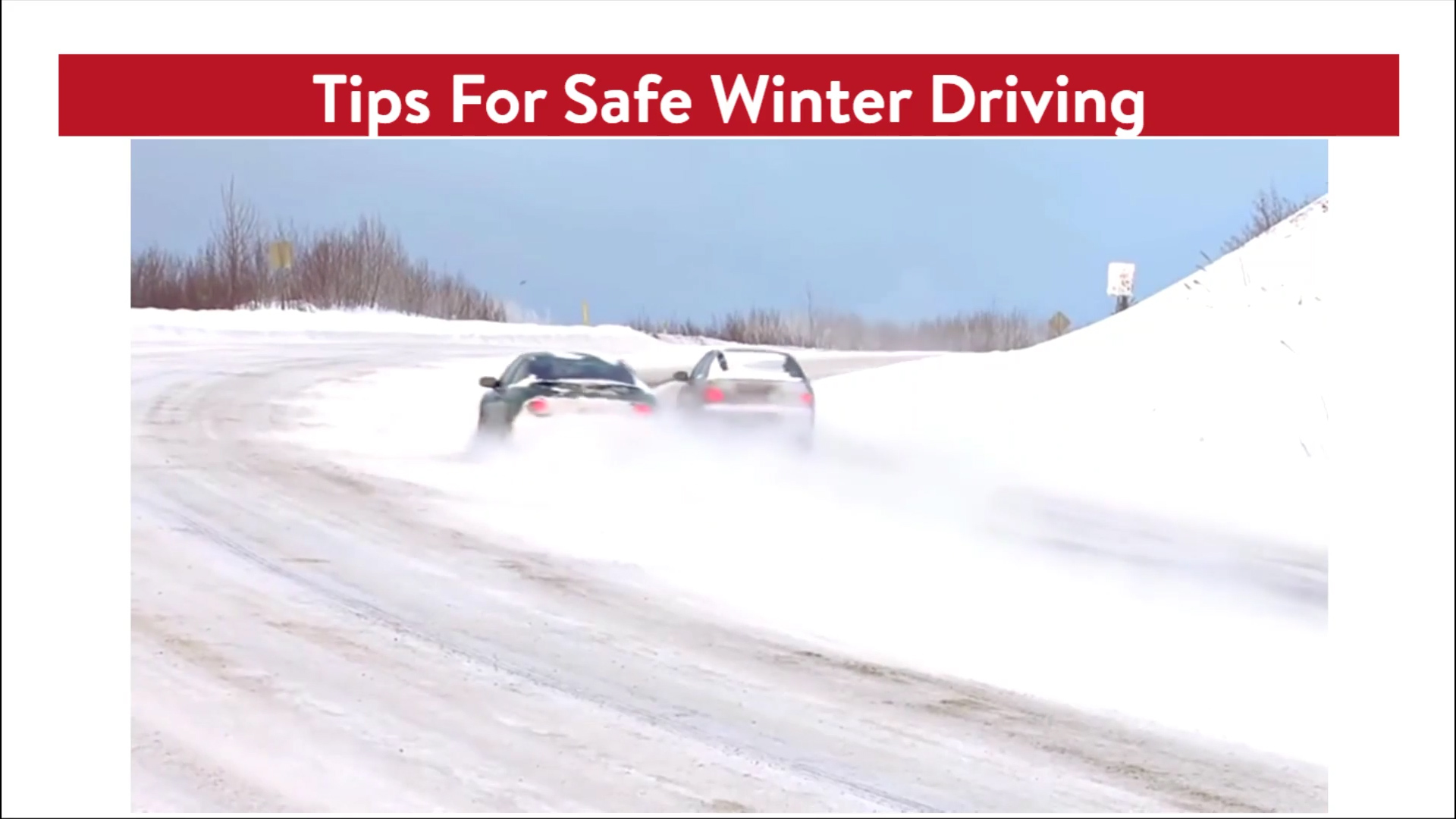 Winter Weather Driving - SafetyNow