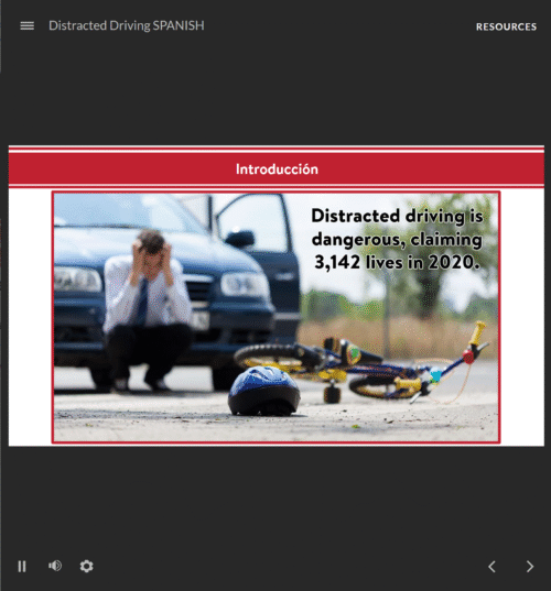 SPANISH: Distracted Driving - SafetyNow