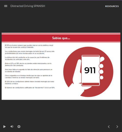 SPANISH: Distracted Driving - SafetyNow