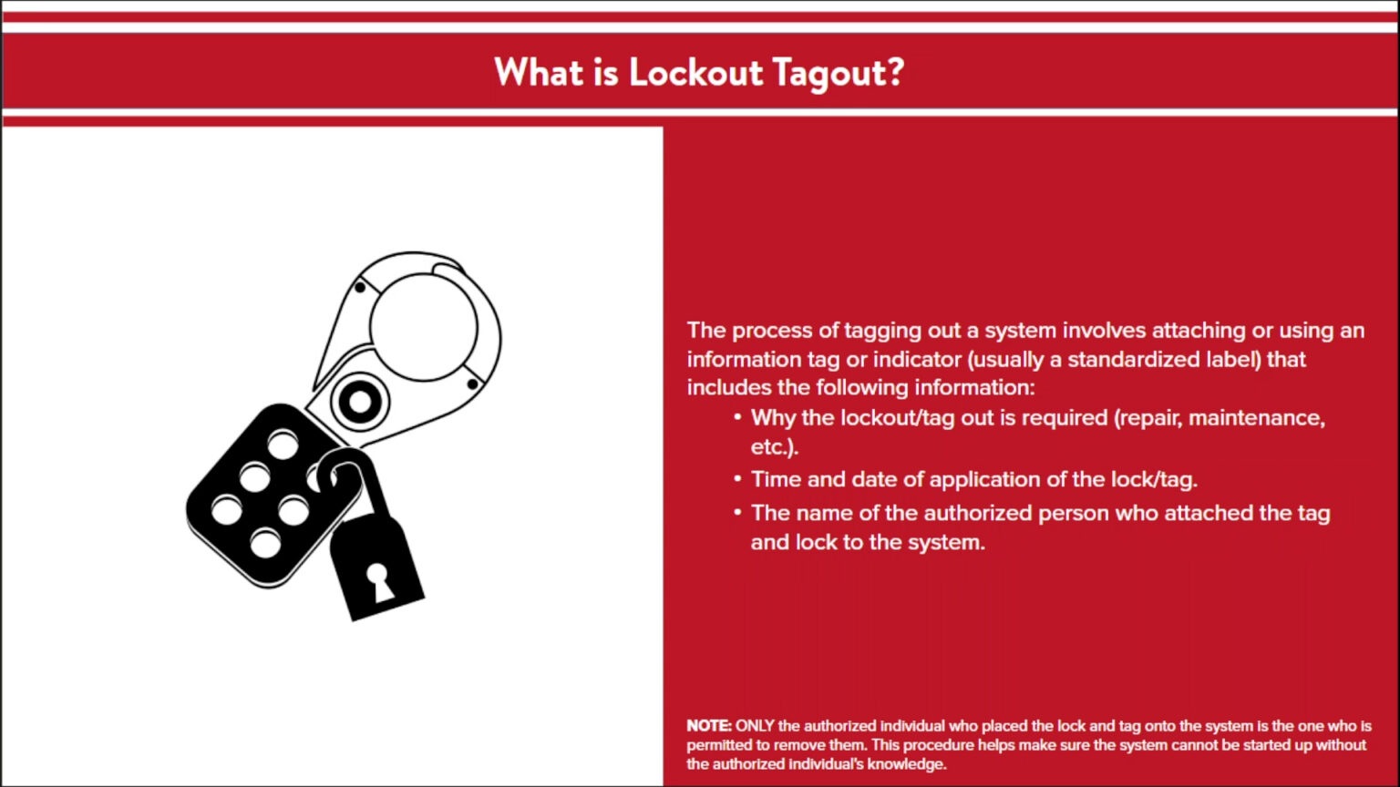 LOTO Lockout Tagout – Manufacturing - SafetyNow