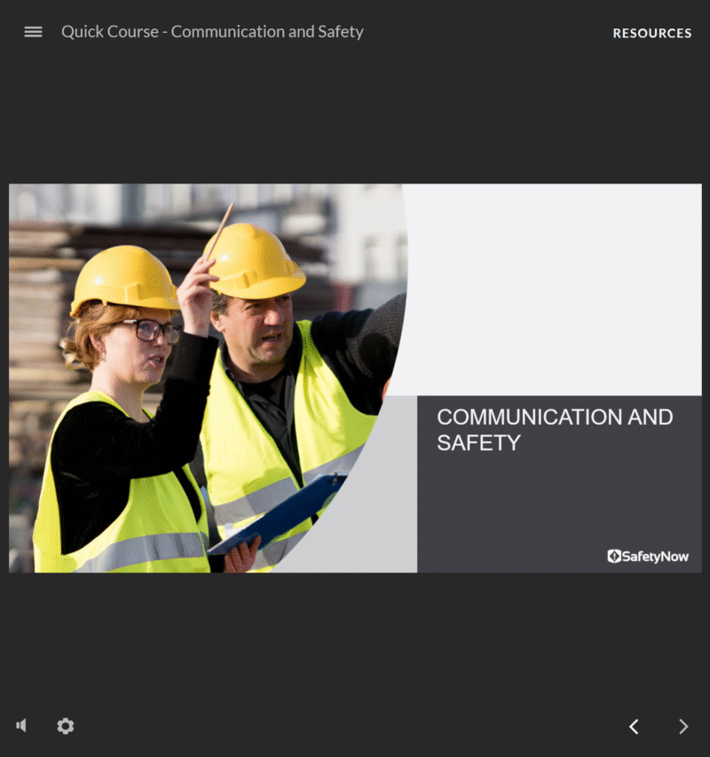 Communication and Safety – Quick Course - SafetyNow