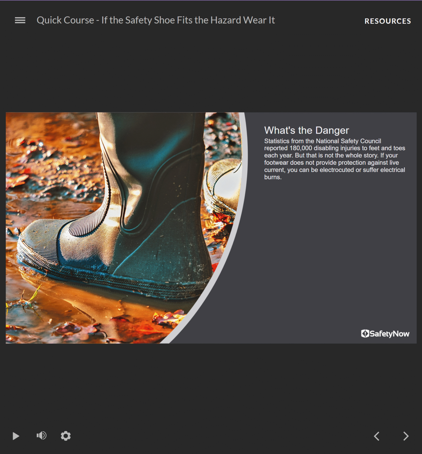 If the Safety Shoe Fits the Hazard Wear It – Quick Course - SafetyNow