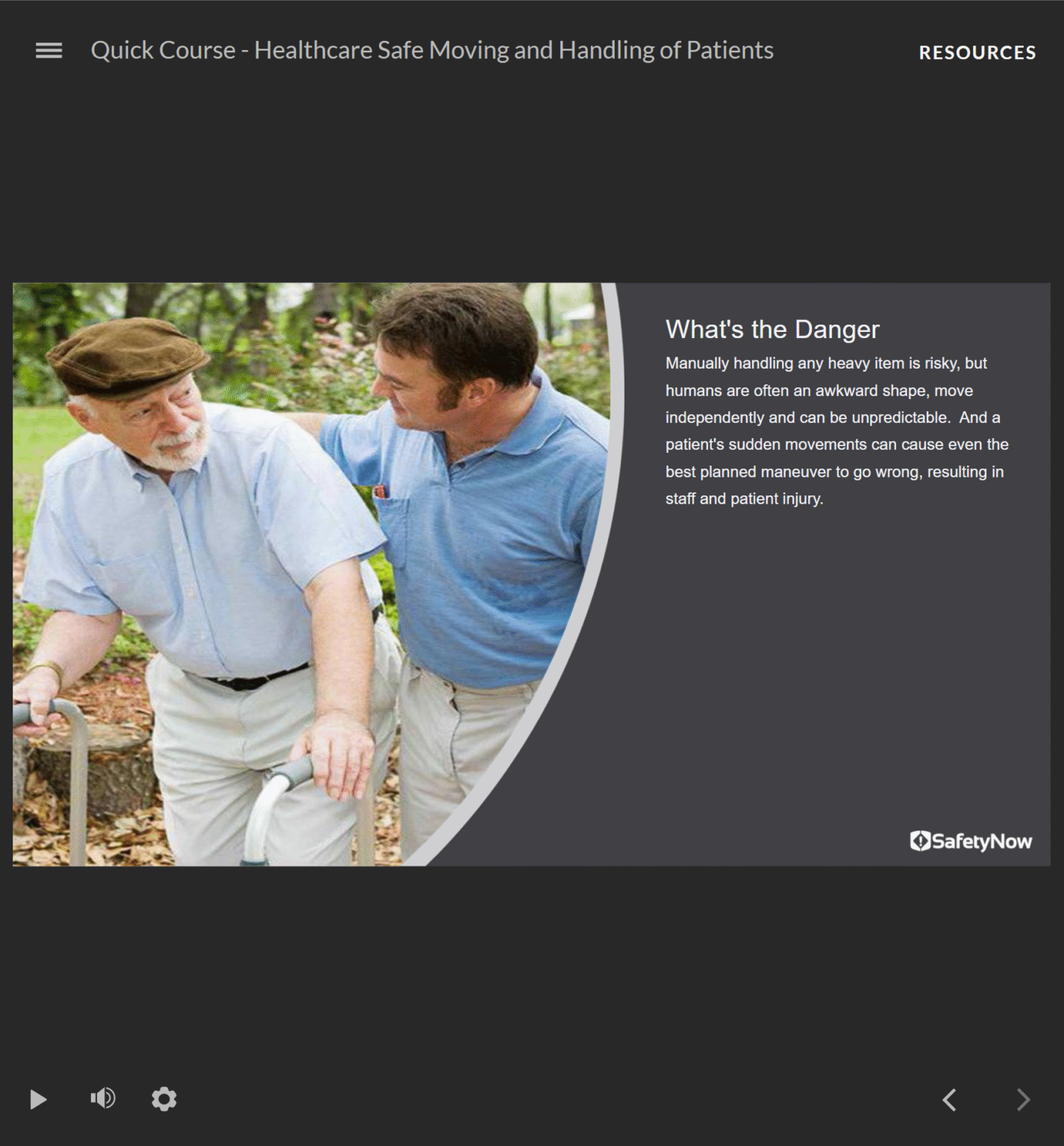 Healthcare Safe Moving and Handling of Patients – Quick Course - SafetyNow